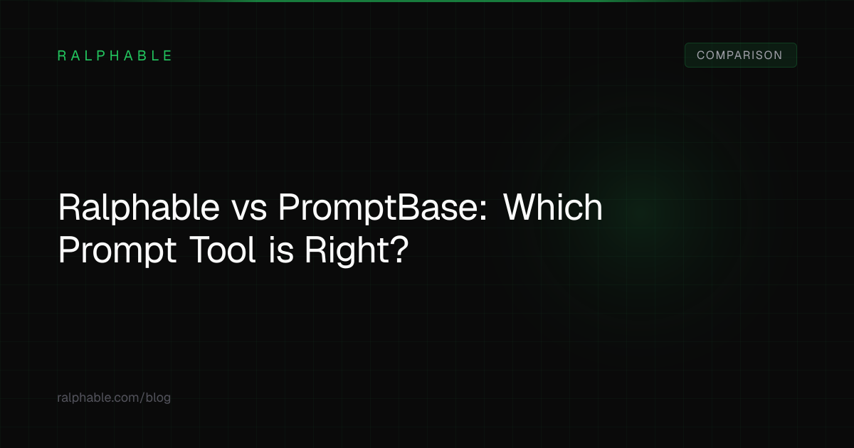 Ralphable vs PromptBase: Which Prompt Tool is Right? | Ralphable Blog